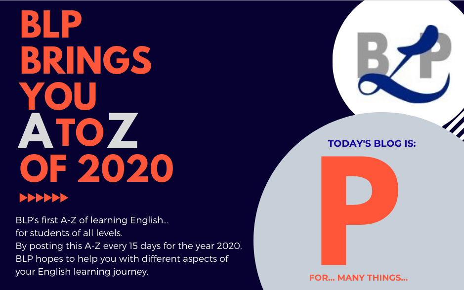 BLP Training BLP A-Z of Learning English: "P" for... many things! - BLP ...